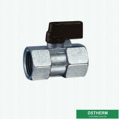 China Customized Mini Forged Brass Ball Valve Double Female Threaded  Brass Ball Valve for sale