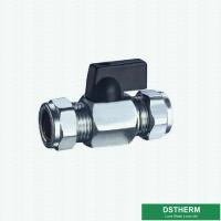 China Chrome Plated Customized Mini Forged Brass Ball Valve Double Threaded Connection Brass Ball Valve for sale