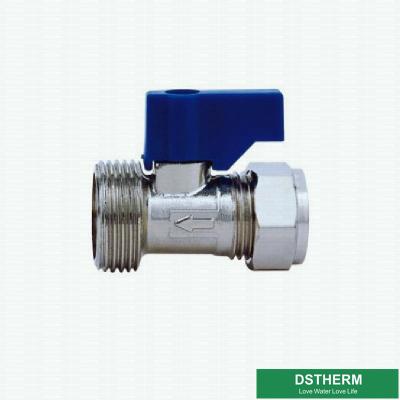 China Chrome Plated Customized Forged Brass Mini Ball Valve Middle Weight Male Connection for sale