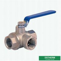China Three Ways Female Nickel Plated Middle Weight Water Supplying Ball Valve Customized Forged Brass Ball Valve for sale