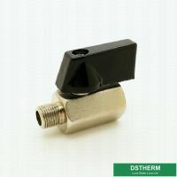 China Male Female CW617N Brass Gas Valve Switch Mini Ball Valve With Nickel Plated for sale
