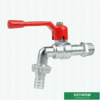 China With Chrome Plated Brass Ball  Bibcock Brass Tap Customized Brand Middle Weight for sale