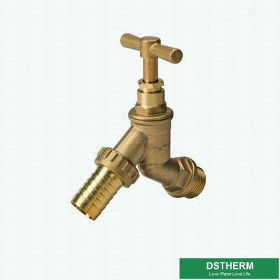 China New Design Original Brass Color Garden Tap Brass Bibcock Valve Water Tap Brass Faucet for sale