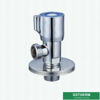 China Chromed Wall Mounted Toilet Water Stop Round Handle Quick Open Bathroom Cock Valve Brass Angle Valve for sale
