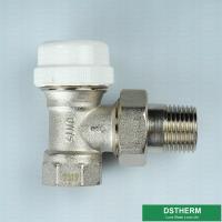 China Customized Brass Color Heavier Weight Balancing Safety Traditional Male Thermostatic Radiator Valve for sale