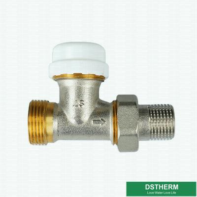 China Customized Heavier Type Male Female Union Grey Classic Heating Brass Thermostatic Radiator Valve for sale