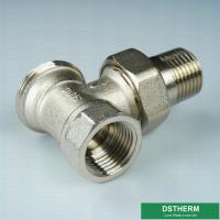 China Customized Heavier Type Union Male Female Union Grey Classic Heating Brass Thermostatic Radiator Valve for sale