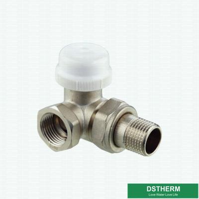 China Customized Heavier Type Union Male Female Elbow Grey Classic Heating Brass Thermostatic Radiator Valve for sale