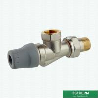 China Customized Heavier Type Union Male Female Elbow Grey Classic Heating Brass Thermostatic Radiator Valve for sale