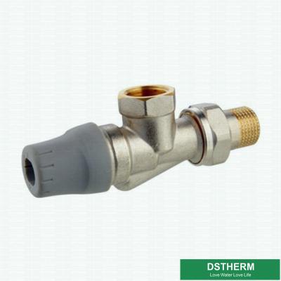 China Customized Heavier Type Union Male Female Elbow Grey Classic Heating Brass Thermostatic Radiator Valve for sale