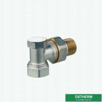 China Straight Female Elbow Brass Thermostatic Radiator Valve for sale