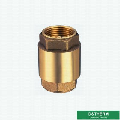 China Customized Heavier Type Non Return One Way In-Line Brass Spring Check Valve With Plastic Pin for sale