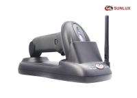 China 600m Transmission Wireless Laser Barcode Scanner With Cradle Easy Operation for sale
