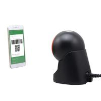 China High Resolution Fixed Desktop Counter 2D Barcode Scanner Black Color for sale