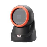 China High Resolution Fixed Desktop Counter 2D Barcode Scanner Black Color for sale