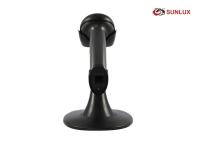 China Anti Fall USB Laser Barcode Scanner , 1D Code Hand Scanner With Adjustable Stand for sale