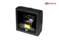 China Economic Omnidirectional Barcode Reader Black Shell 20 Laser Scan Lines for sale