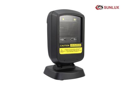 China Omnidirectional Ticket Barcode Scanner 2D Imager Black Shell Multiple Interfaces for sale