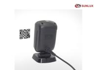 China Omnidirectional Ticket Barcode Scanner 2D Imager Black Shell Multiple Interfaces for sale