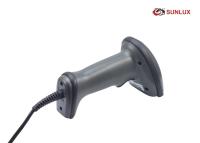 China USB Wired Handheld Laser Barcode Scanner 30° Angle For Hypermarket for sale
