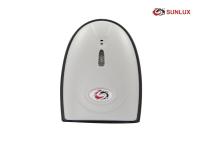 China USB Cable Handheld Laser Barcode Scanner White Durable Rugged ABS+PC Case for sale