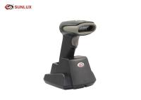 China Single Line Scan Wireless QR Code Scanner , Wireless USB Barcode Scanner With Cradle for sale