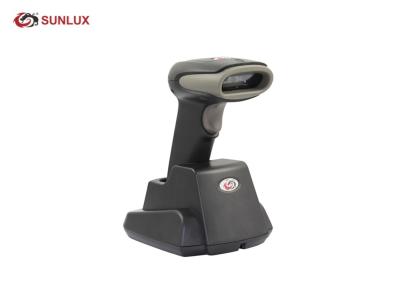 China Single Line Scan Wireless QR Code Scanner , Wireless USB Barcode Scanner With Cradle for sale