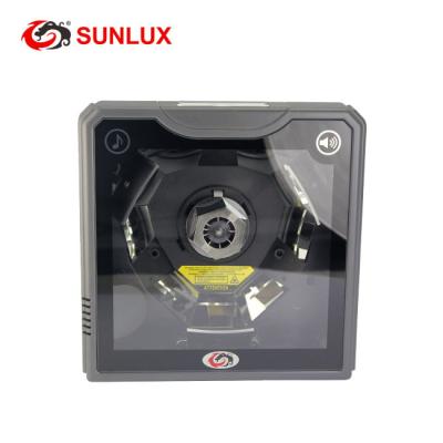 China Super Big Window Wide Scan Angle Supermarket Desktop Barcode Scanner for sale
