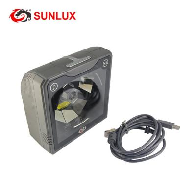 China Desktop Smooth Black Case Auto Laser Barcode Scanner for sale