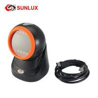 China Portable Wired Usb 1D Qr Omnidirectional 2D Barcode Scanner for sale