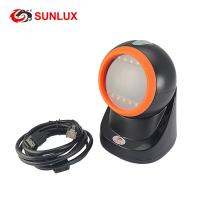China High Speed Desktop Handsfree Omni 2D Barcode Scanner Automatic Flatbed for sale