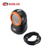China Omni 2D Barcode Scanner Automatic Flatbed High Speed Desktop Handsfree for sale