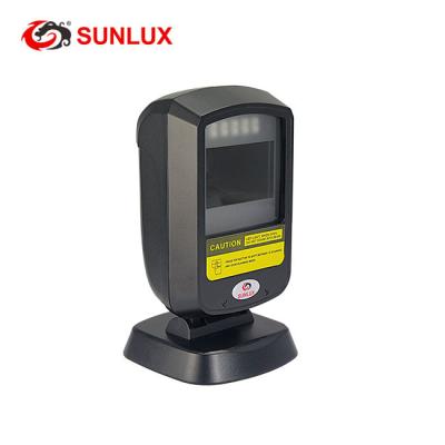 China Black Case 1D QR Code USB Fixed Barcode Scanner for sale