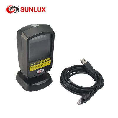 China On Counter Or Hands Free 2D Barcode Scanner Black Case USB Cable for sale