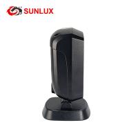 China Black Case On Counter Supermarket Hand free 2D Barcode Scanner USB Cable for sale
