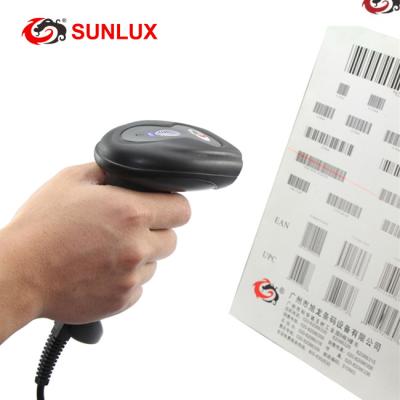 China 1D Handheld Wired Laser Barcode Reader Portable Hand Bar Code Scanner for sale