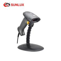 China High Level Laser 1d Wired Barcode Scanner With Stand for sale