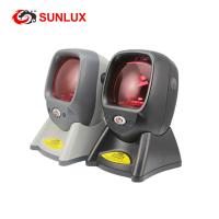 China Black 1D Desktop Barcode Scanner Supermarket Table Top Barcode Scanner for sale