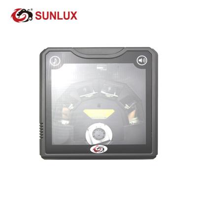 China Portable Desktop Hands Free Big Window Auto Sense Barcode Scanner for sale