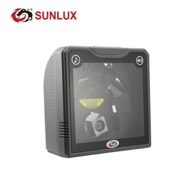 China Supermarket Laser Omnidirectional Desktop Table 1D Barcode Reader for sale