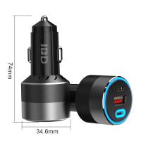 China 130W 3 Port USB Fast Car Charger 100W PD Adapter for Laptop iPhone 13 QC3.0 for sale
