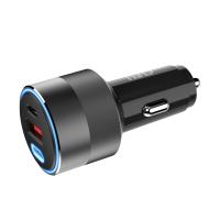 China 130W 3 Port USB Fast Car Charger 100W PD Adapter for Laptop iPhone 13 QC3.0 for sale