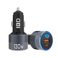 China 130W 3 Port USB Fast Car Charger 100W PD Adapter for Laptop iPhone 13 QC3.0 for sale