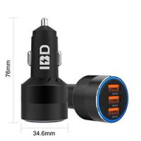 China 3 USB QC 3.0 18W Fast Car Charger Adapter OEM Design Aluminum Alloy for sale