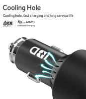 China 95W Mobile Phone Car Charger 65W Fast Charging USB C PD QC 3.0 Aluminum Alloy for sale