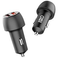 China OEM Dual USB Car Charger QC3.0 6A 36W Fast Charger for Mobile Phones for sale