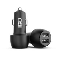 China IBD 24W Dual Port Smart Car Charger 4.8A Max CE FCC RoHS PC V0 Fireproof for sale