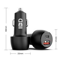 China USB C Car Charger PD QC 3.0 Dual Port 38W Fast Charging Adapter for sale