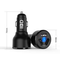 China 24W 4.8A 3 Port Smart Car Charger with Fast USB Charging PC Fireproof Material for sale