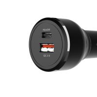China 45W PD QC3.0 USB C Car Charger 2 Port Fast Charging for MacBook iPhone Samsung for sale